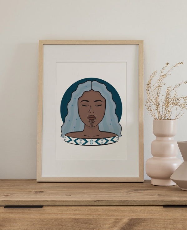 Whaea Art Print – Mako Design